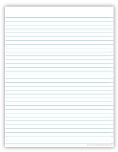 College Ruled Paper Printable (Free PDF Download) - Simply Love Coloring