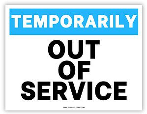 Out of Service Printable Sign (Free PDF Download) - Simply Love Coloring
