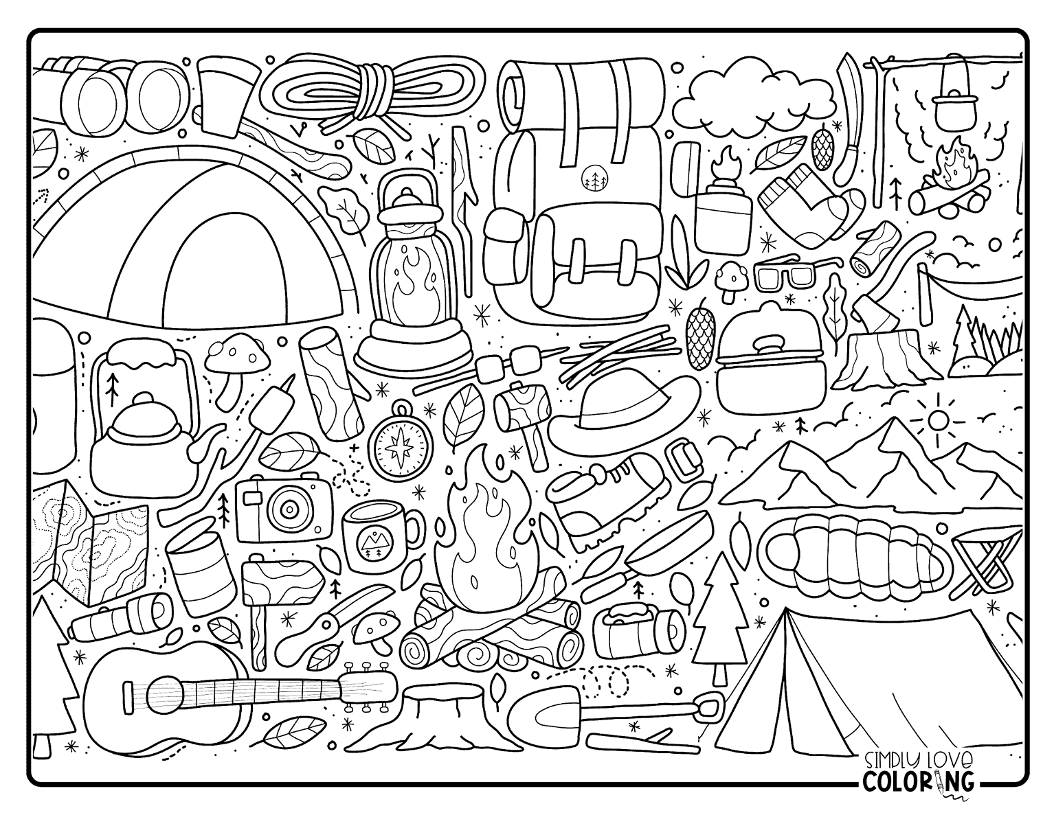 28 Coloring Pages for Adults (Free PDF Printables) - Simply Love Coloring