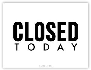 Closed Sign Printable (Free PDF Download) - Simply Love Coloring