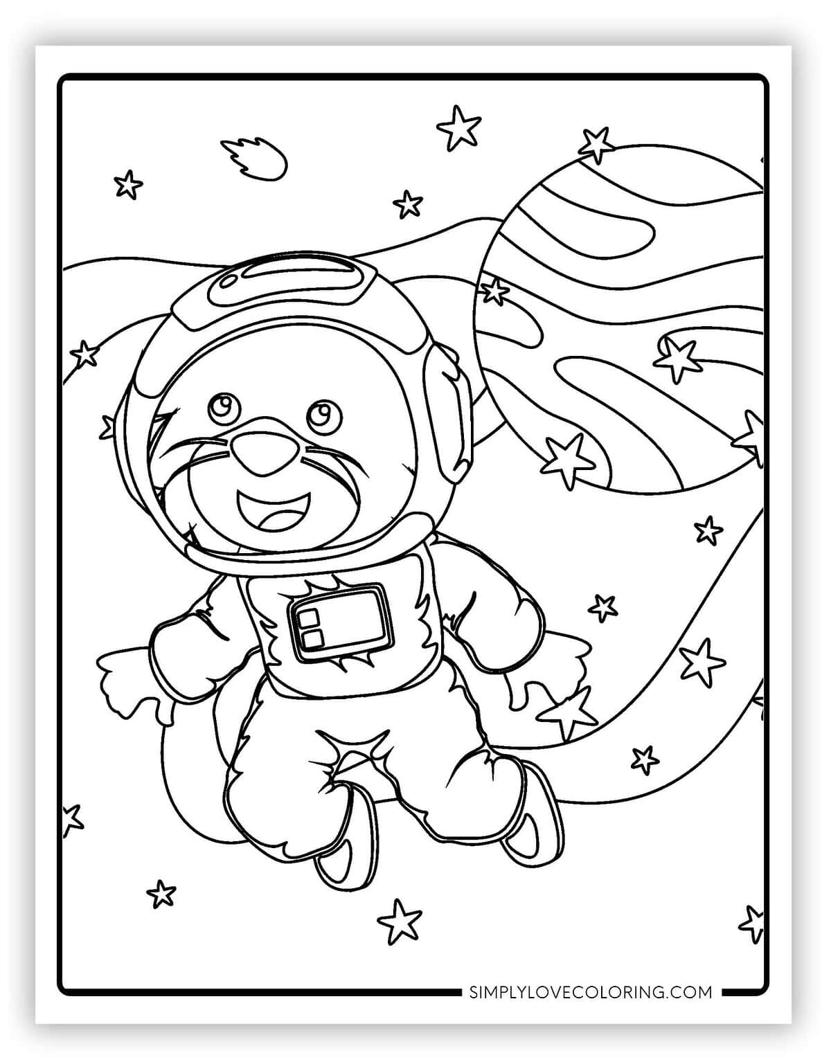 39 Space Coloring Pages (Free PDF Printables) - Simply Love Coloring