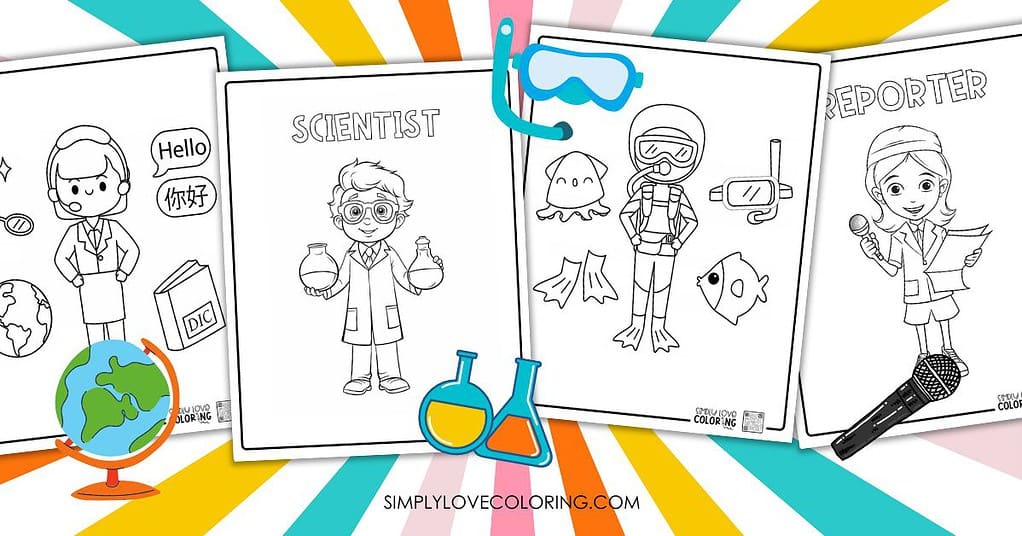 92 Fun Jobs Coloring Pages (Free PDF Printables) - Simply Love Coloring