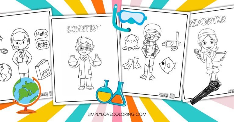 92 Fun Jobs Coloring Pages (Free PDF Printables) - Simply Love Coloring