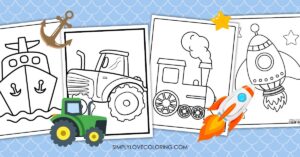 25 Fun Transportation Coloring Pages (Free PDF Printables) - Simply ...