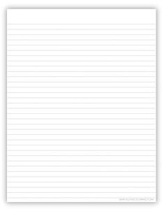College Ruled Paper Printable (Free PDF Download) - Simply Love Coloring