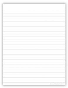 Printable Wide Ruled Paper (Free PDF Download) - Simply Love Coloring