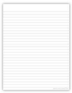 Printable Wide Ruled Paper (Free PDF Download) - Simply Love Coloring