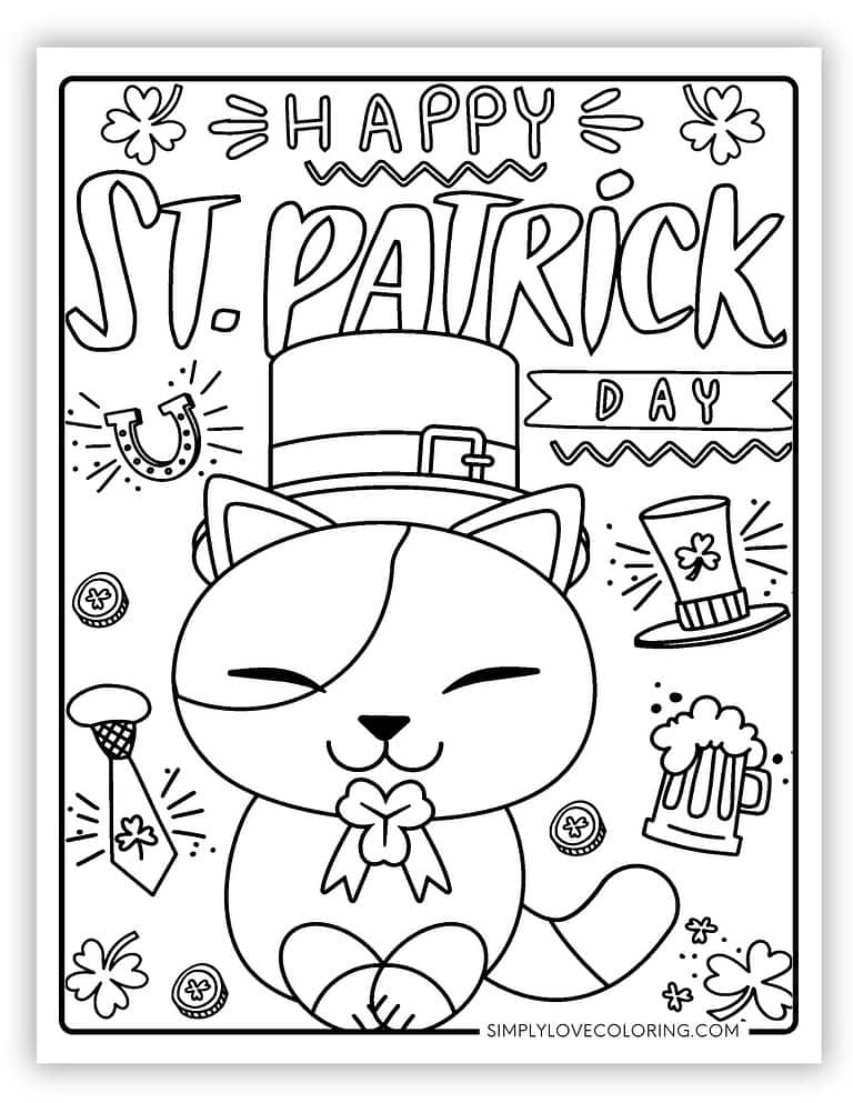 37 St. Patrick's Day Coloring Pages (Free PDF Printables) - Simply Love ...