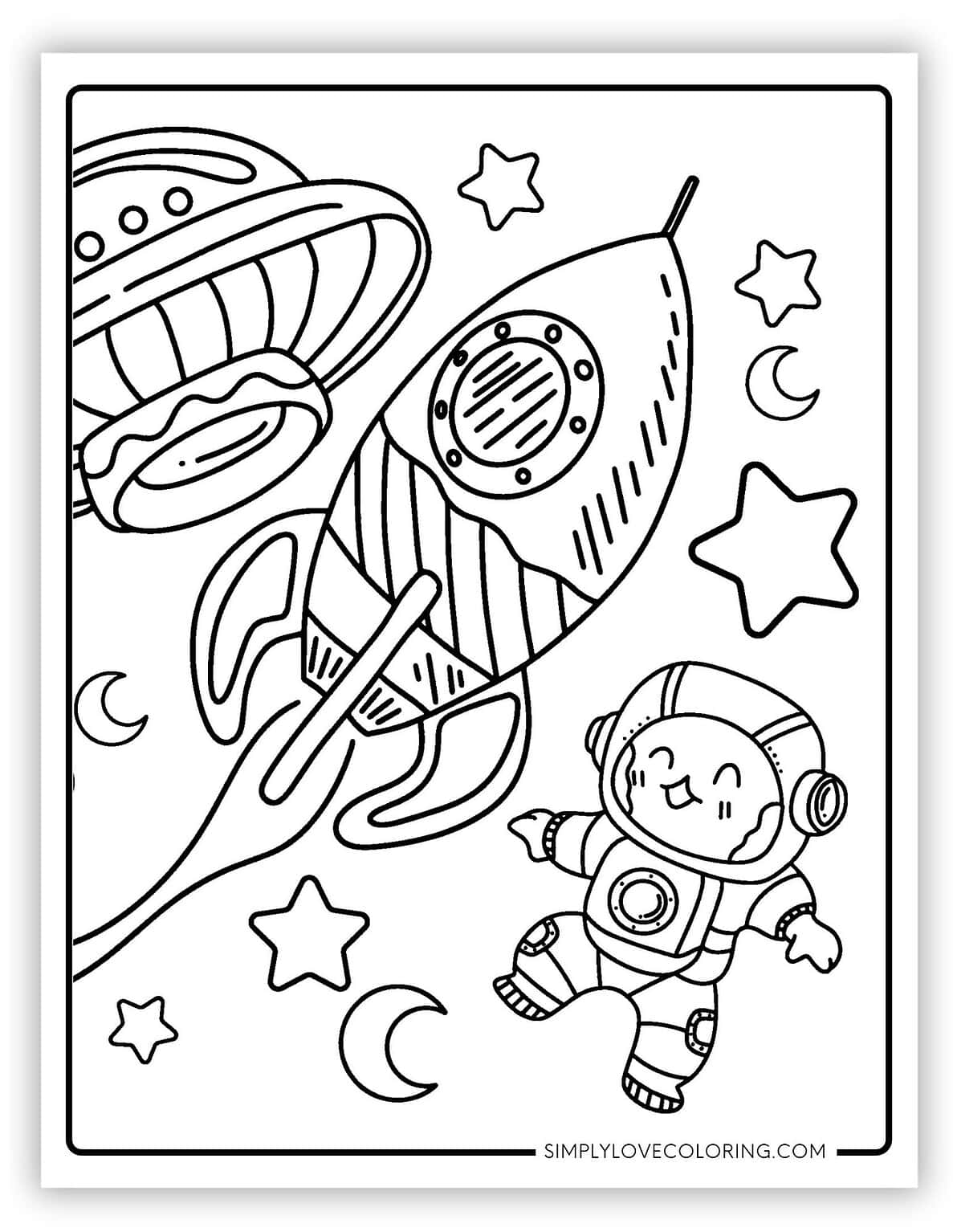 39 Space Coloring Pages (Free PDF Printables) - Simply Love Coloring