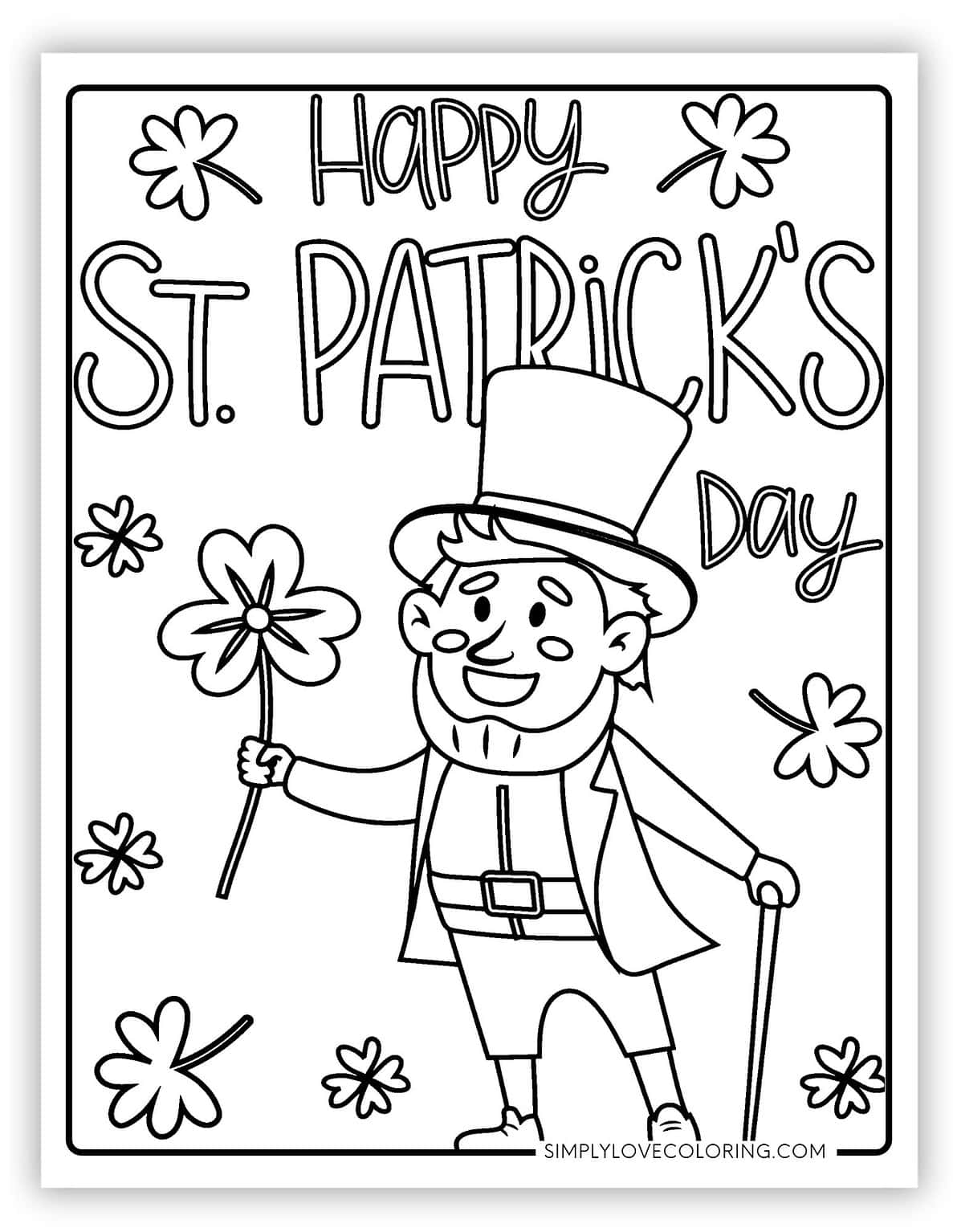 37 St. Patrick's Day Coloring Pages (Free PDF Printables) - Simply Love ...