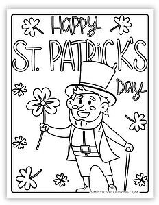 37 St. Patrick's Day Coloring Pages (Free PDF Printables) - Simply Love ...
