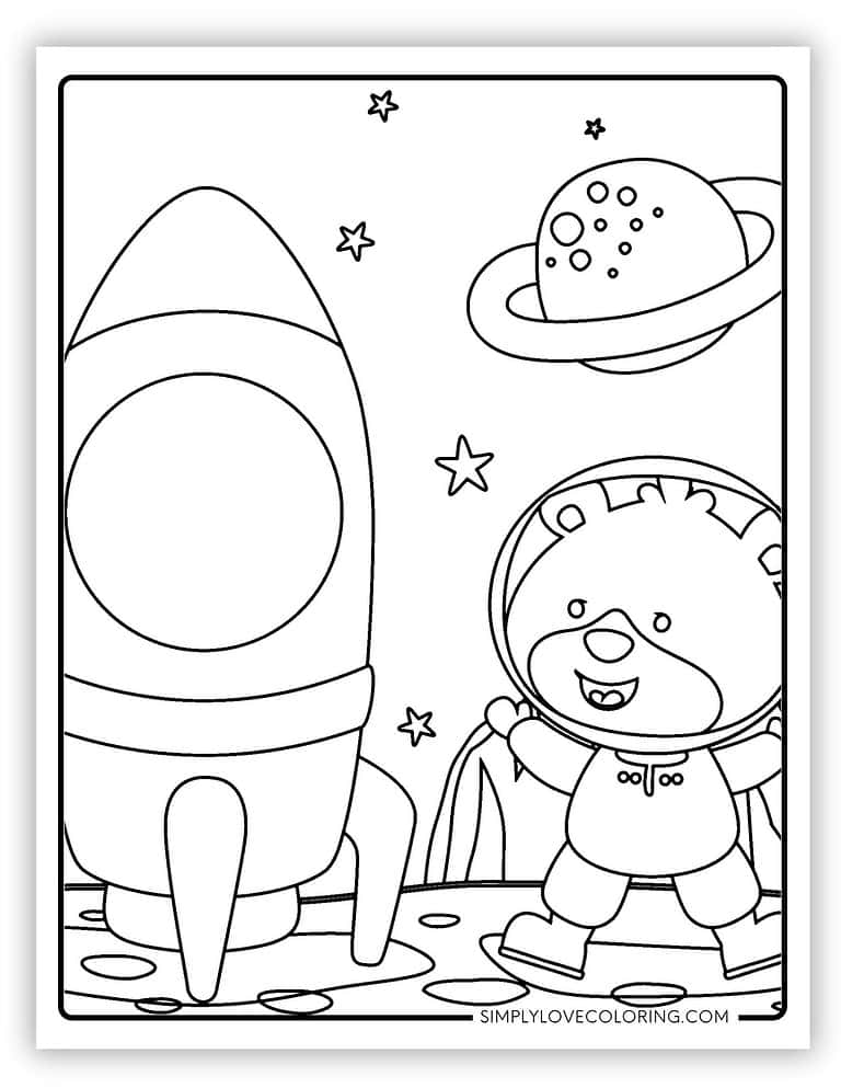 39 Space Coloring Pages (Free PDF Printables) - Simply Love Coloring