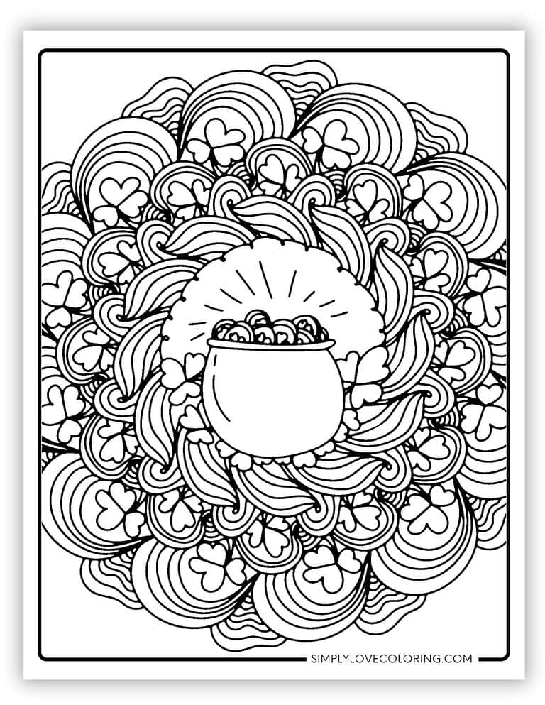 17 St. Patrick's Day Mandala Coloring Pages (Free PDF Printables ...