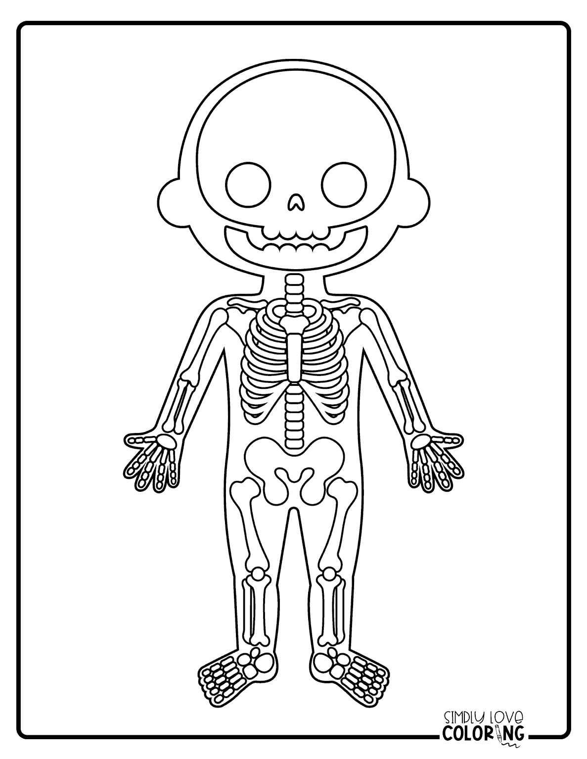 Human Body Coloring Pages (Free PDF Printables) - Simply Love Coloring