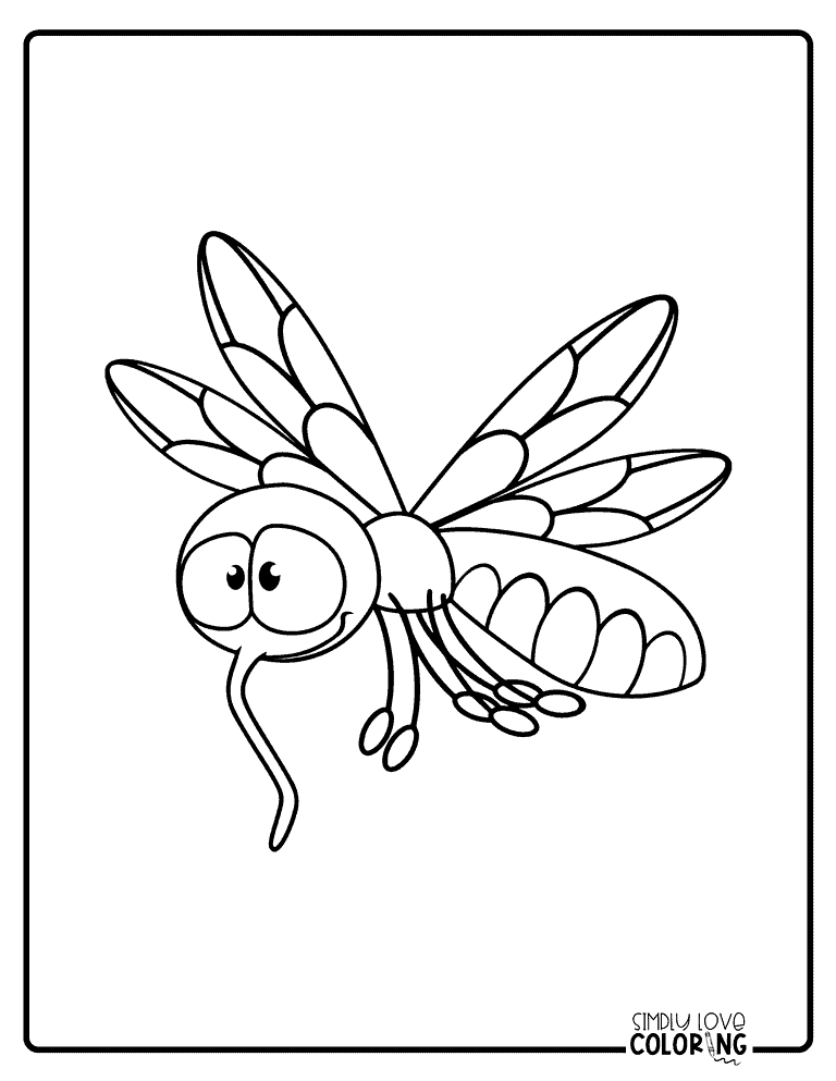 88 Cool Insects Coloring Pages (Free PDF Printables) - Simply Love Coloring