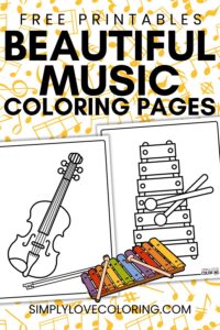 Beautiful Music Coloring Pages (Free PDF Printables) - Simply Love Coloring