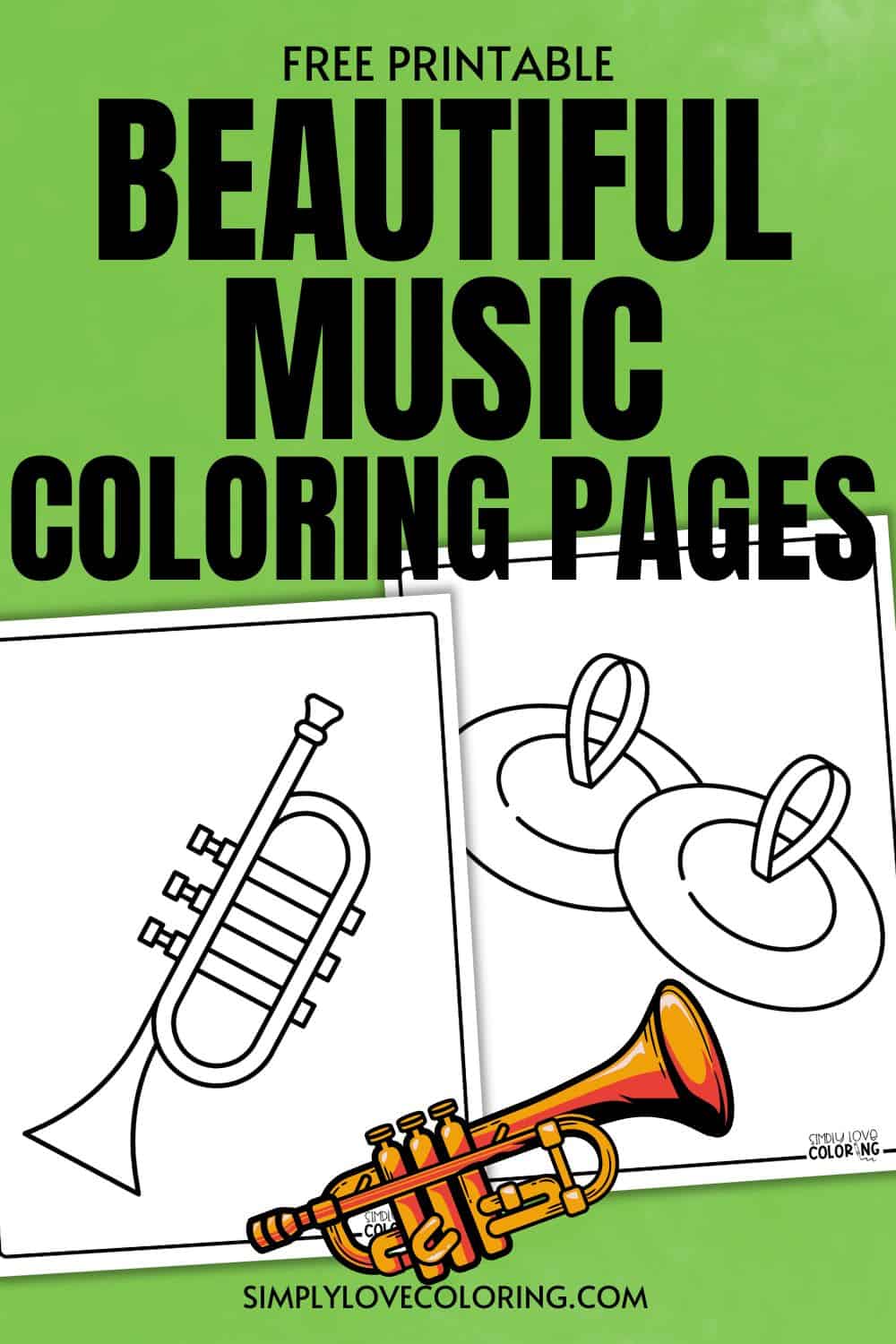 Beautiful Music Coloring Pages (Free PDF Printables) - Simply Love Coloring