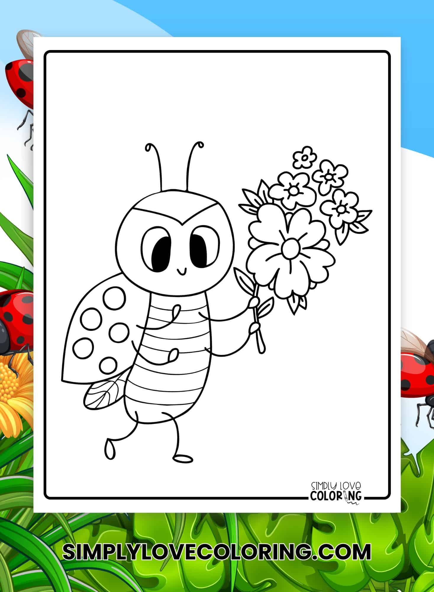88 Cool Insects Coloring Pages (Free PDF Printables) - Simply Love Coloring
