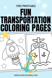 25 Fun Transportation Coloring Pages (Free PDF Printables) - Simply ...