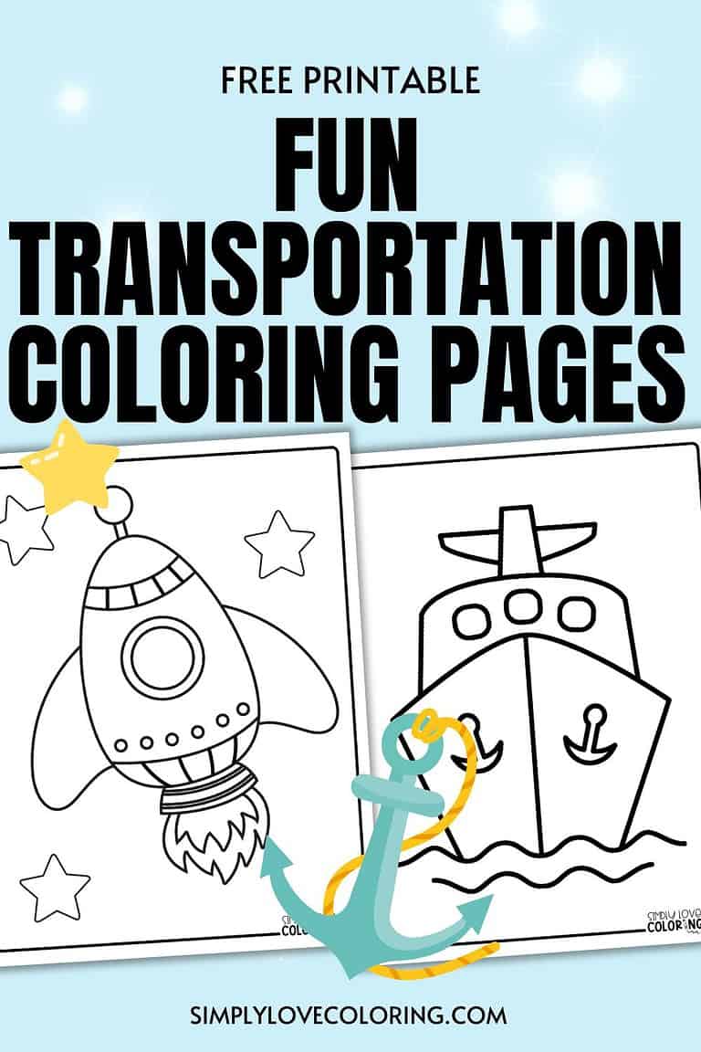 25 Fun Transportation Coloring Pages (Free PDF Printables) - Simply ...