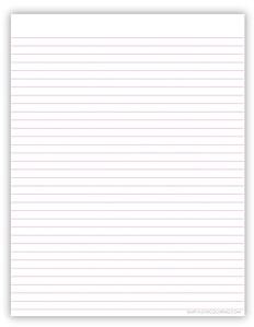 College Ruled Paper Printable (Free PDF Download) - Simply Love Coloring