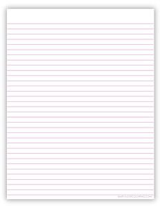 College Ruled Paper Printable (Free PDF Download) - Simply Love Coloring