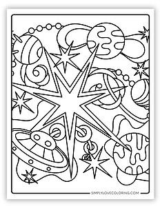 39 Space Coloring Pages (Free PDF Printables) - Simply Love Coloring
