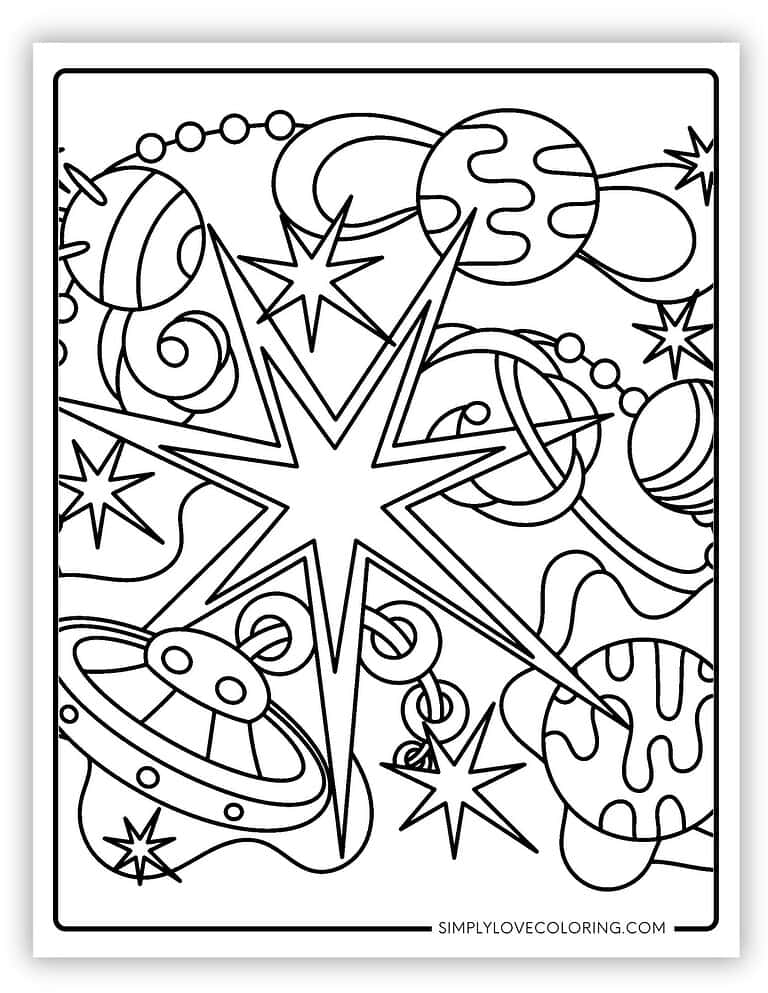 39 Space Coloring Pages (Free PDF Printables) - Simply Love Coloring