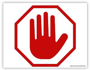 Printable Stop Sign (Free PDF Download) - Simply Love Coloring