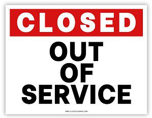 Out of Service Printable Sign (Free PDF Download) - Simply Love Coloring