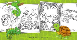 54 Reptile Coloring Pages (Free PDF Printables) - Simply Love Coloring