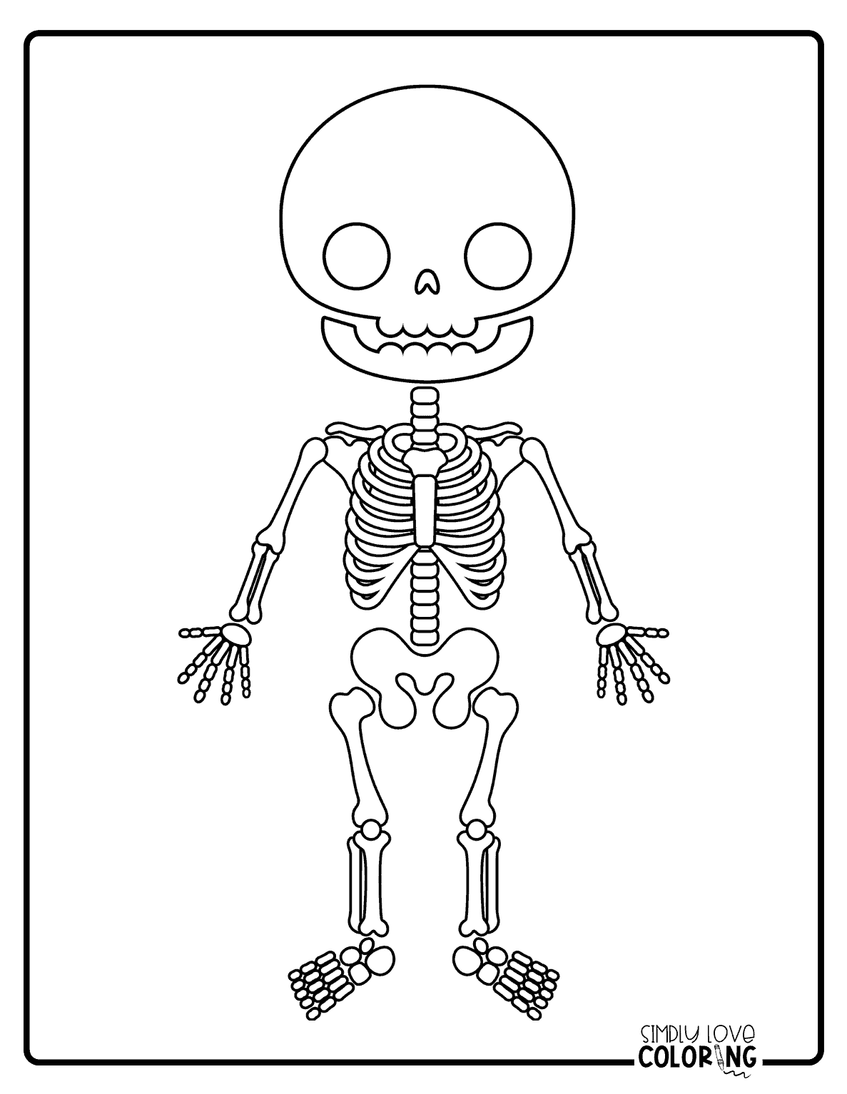 Human Body Coloring Pages (Free PDF Printables) - Simply Love Coloring