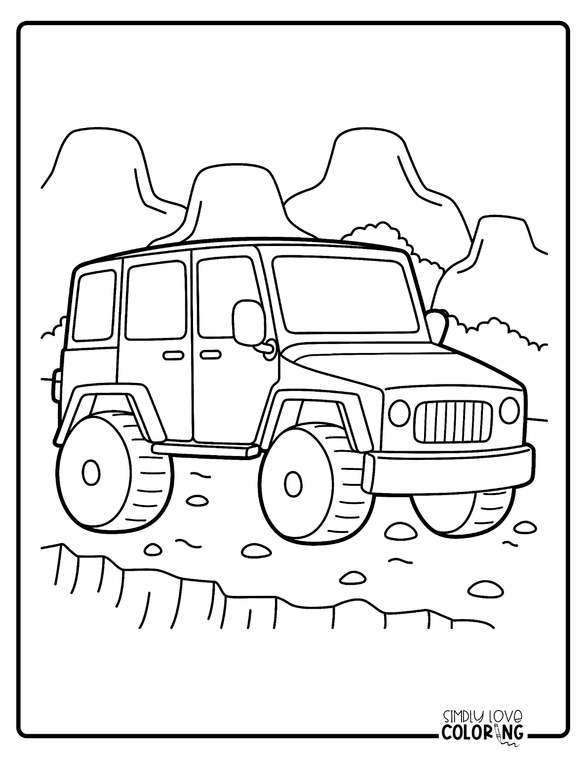 25 Fun Transportation Coloring Pages (Free PDF Printables) - Simply ...