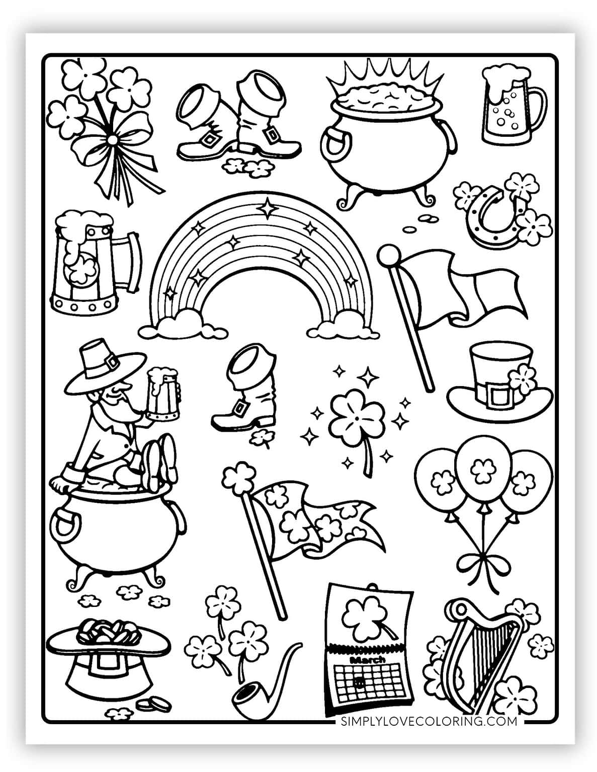 37 St. Patrick's Day Coloring Pages (Free PDF Printables) - Simply Love ...