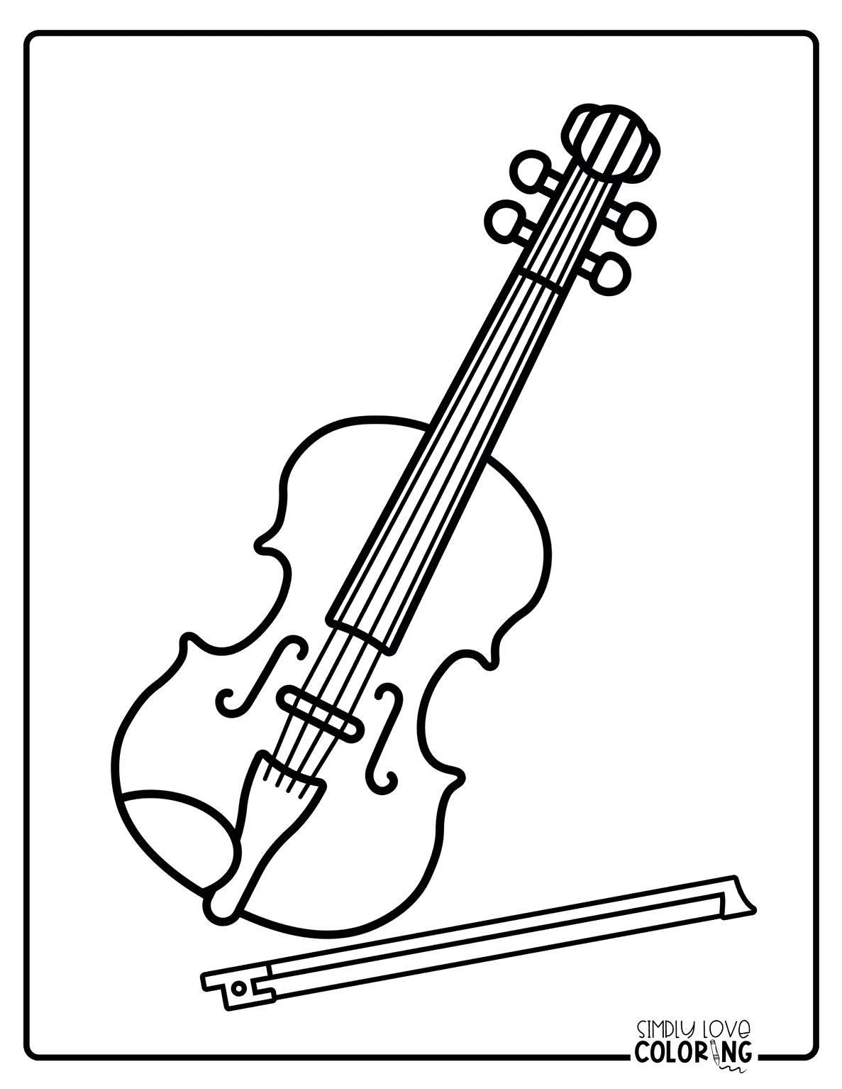 Beautiful Music Coloring Pages (Free PDF Printables) - Simply Love Coloring