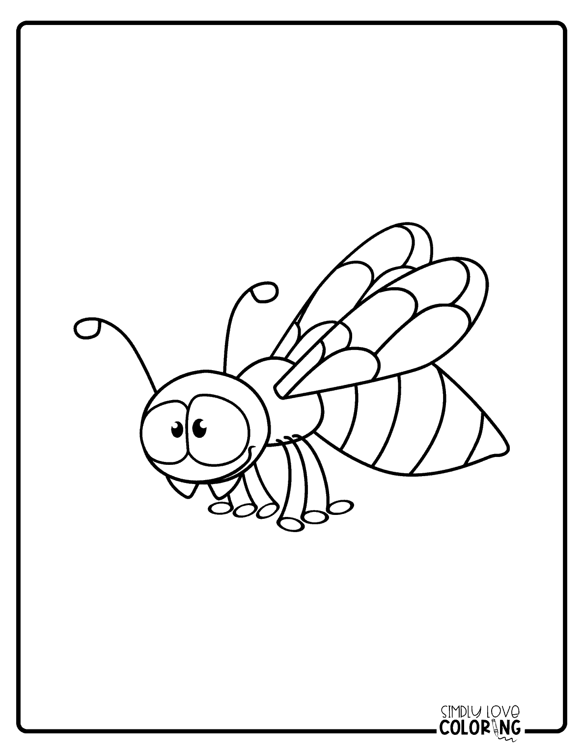 88 Cool Insects Coloring Pages (Free PDF Printables) - Simply Love Coloring