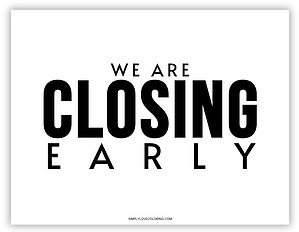 Closed Sign Printable (Free PDF Download) - Simply Love Coloring