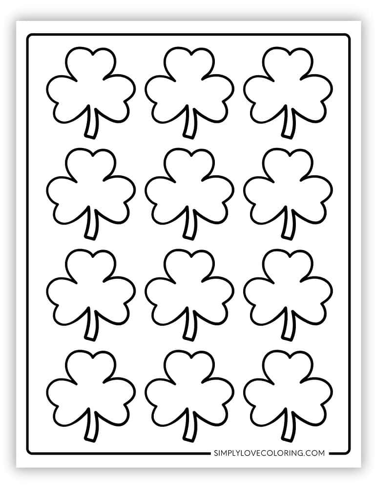 96 Shamrock Template Printables (Free PDF Downloads) - Simply Love Coloring
