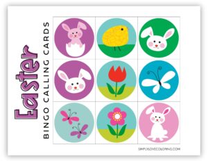 Easter Bingo (Free PDF Printables) - Simply Love Coloring