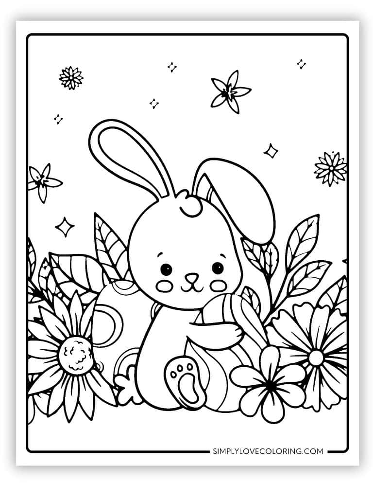 31 Easter Bunny Coloring Pages (Free PDF Printables) - Simply Love Coloring