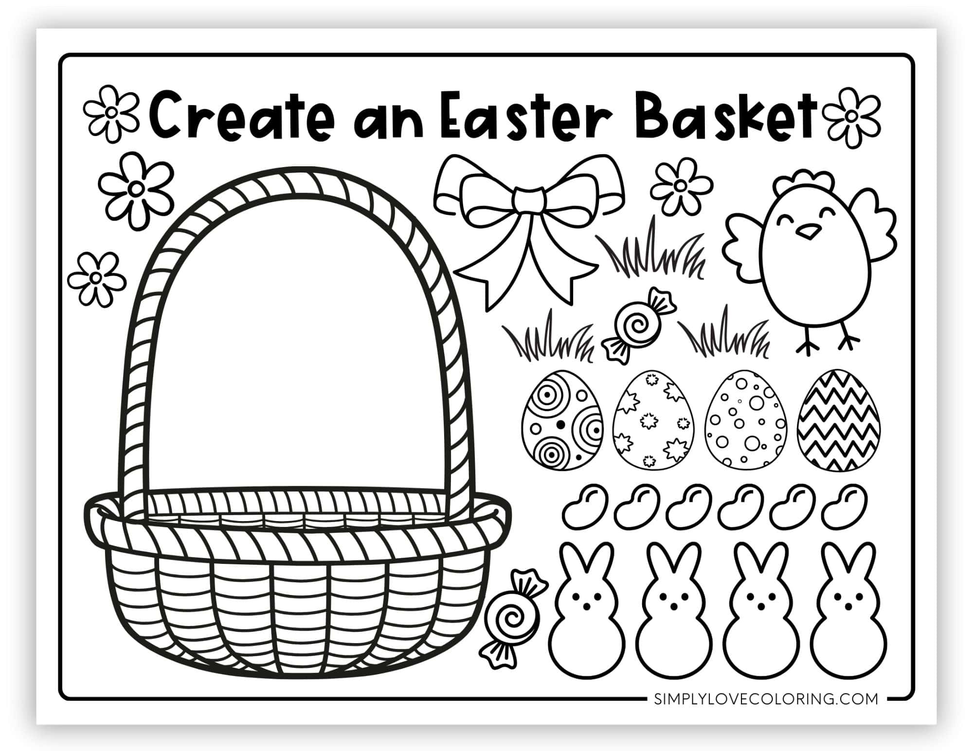 Create an Easter Basket Activity (Free PDF Printables) - Simply Love ...