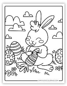 31 Easter Bunny Coloring Pages (Free PDF Printables) - Simply Love Coloring