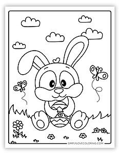 31 Easter Bunny Coloring Pages (Free PDF Printables) - Simply Love Coloring