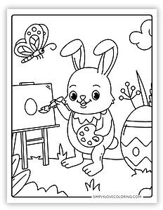 31 Easter Bunny Coloring Pages (Free PDF Printables) - Simply Love Coloring