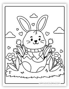 31 Easter Bunny Coloring Pages (Free PDF Printables) - Simply Love Coloring