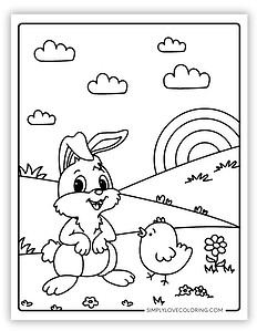 31 Easter Bunny Coloring Pages (Free PDF Printables) - Simply Love Coloring