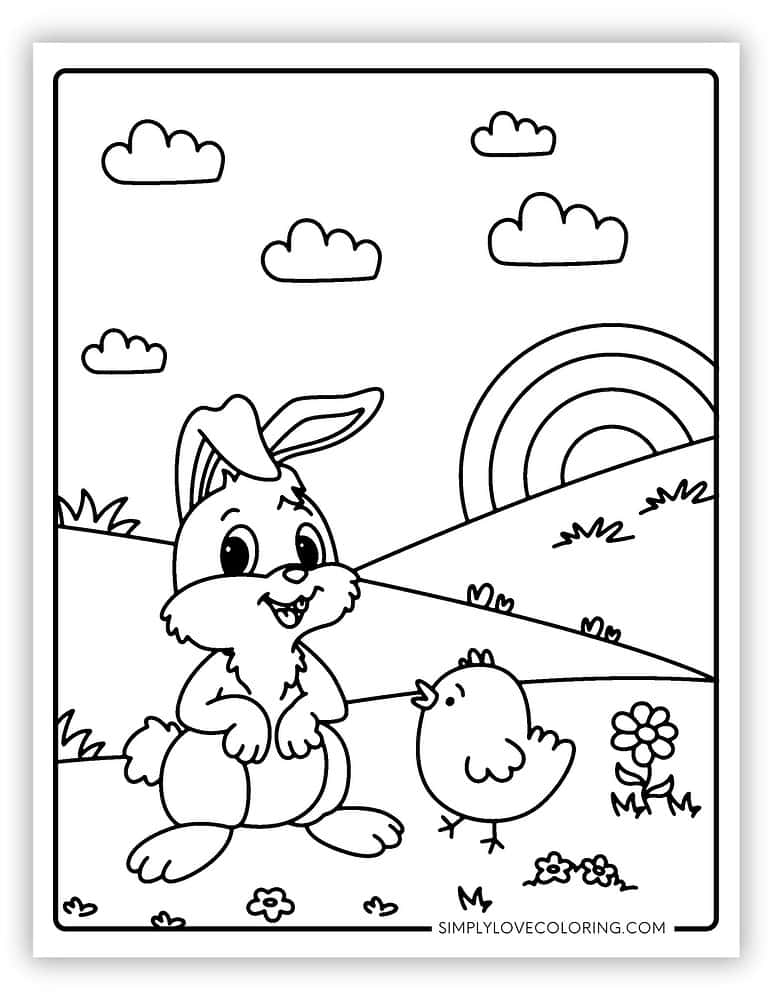 31 Easter Bunny Coloring Pages (Free PDF Printables) - Simply Love Coloring