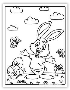 31 Easter Bunny Coloring Pages (Free PDF Printables) - Simply Love Coloring