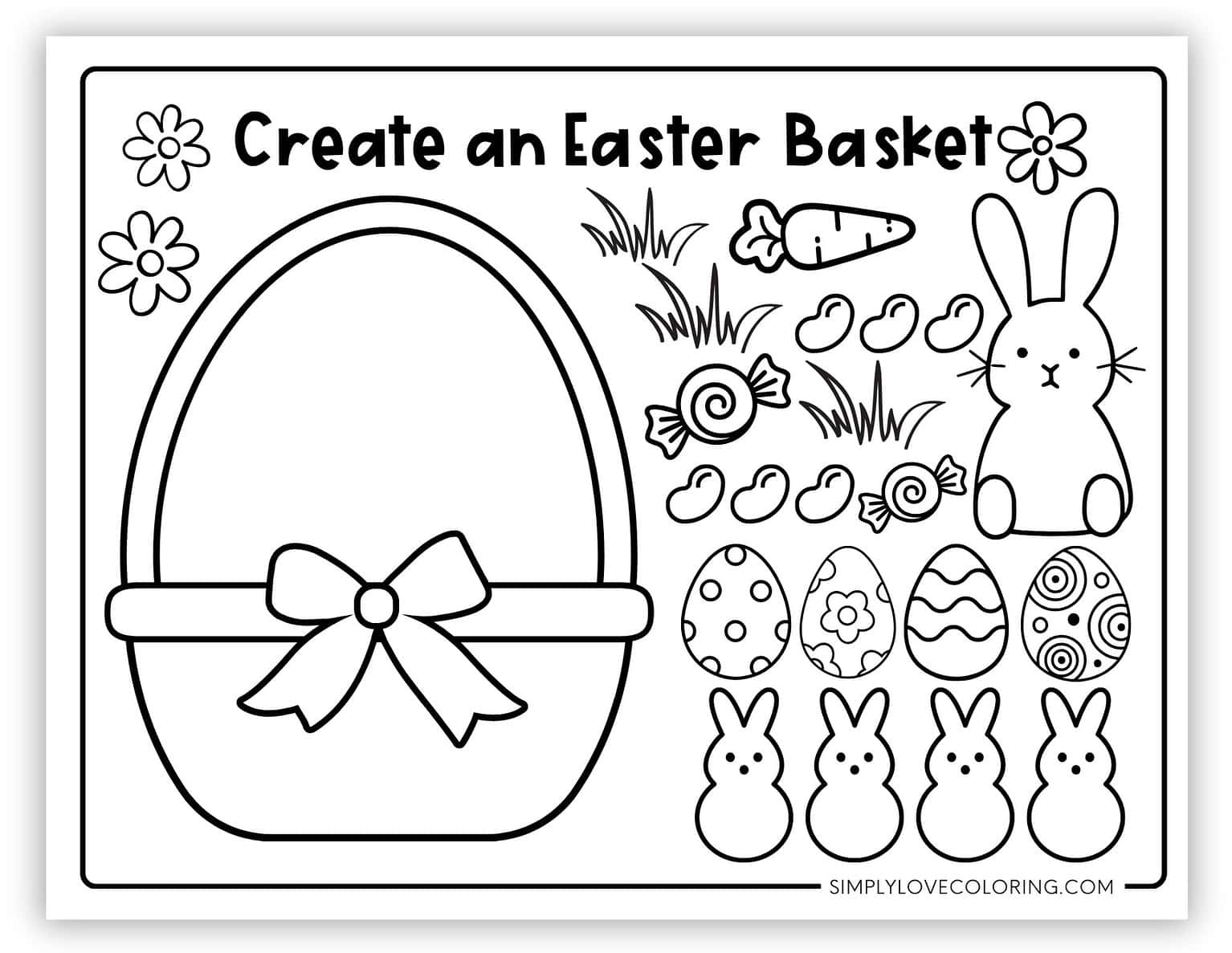 Create an Easter Basket Activity (Free PDF Printables) - Simply Love ...