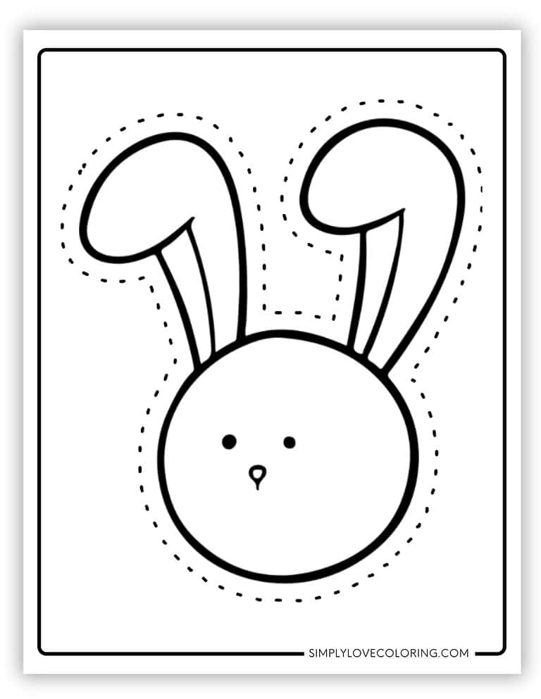 39 Rabbit Scissor Skills (Free PDF Printables) - Simply Love Coloring
